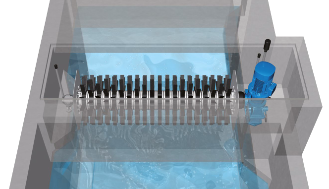 Passavant® Surface Brush Aerator Mammutrotor 700-1000 | Passavant & Geiger